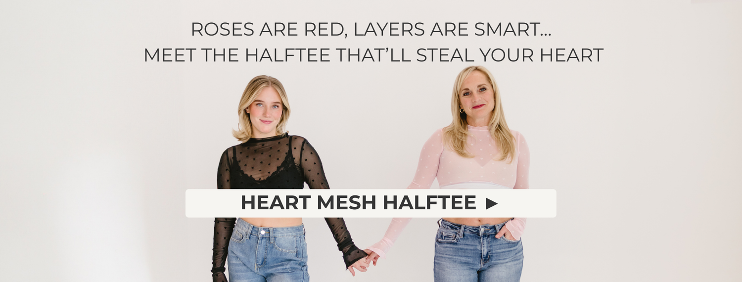HALFTEE Layering Fashions: Half Tees and Half Shirts USA