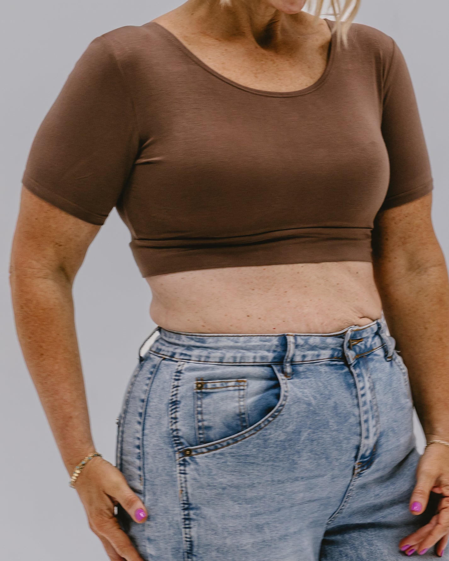 Classic Boyfriend Half Tee Neutrals – HALFTEE Layering Fashions