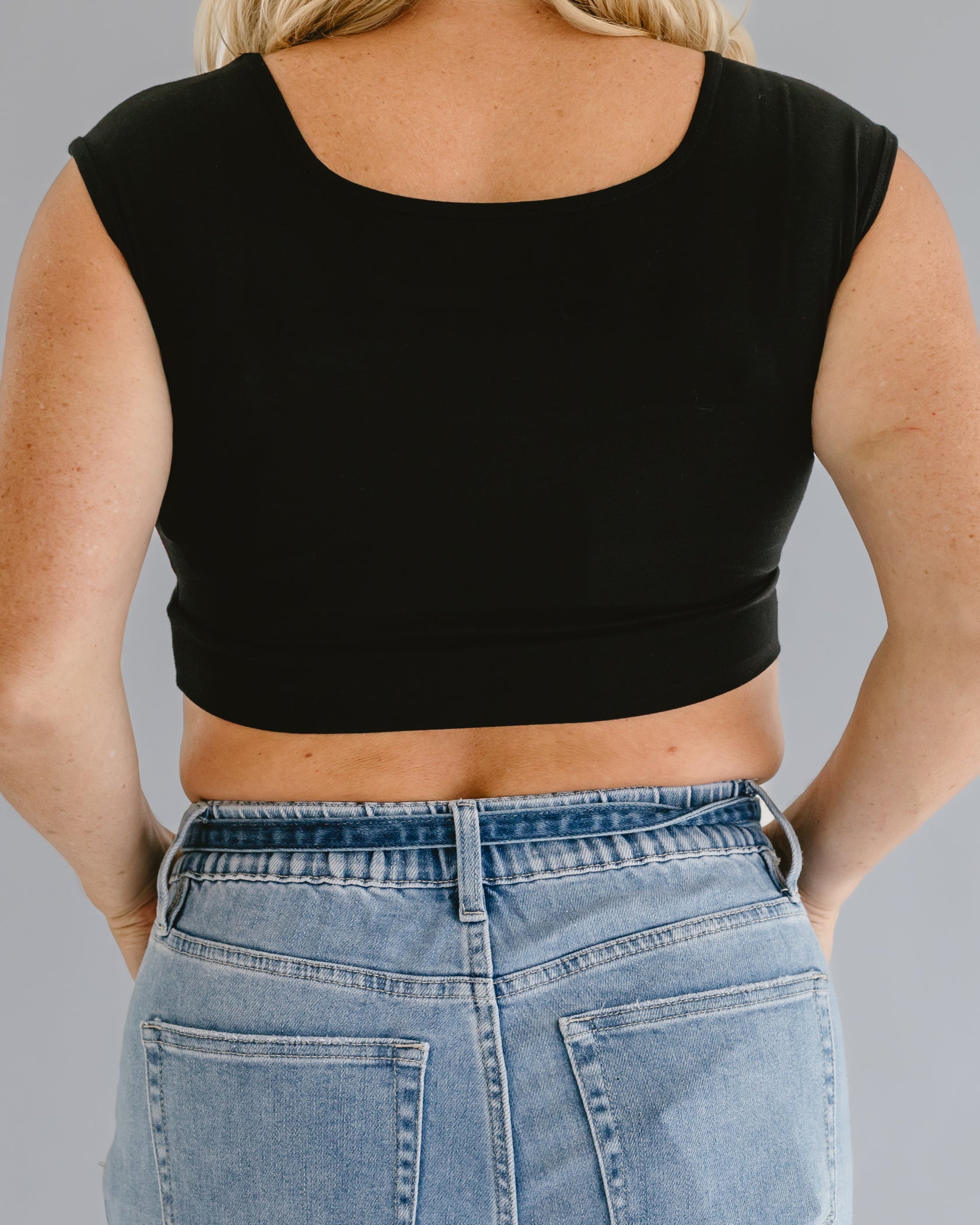 Square Neck Basic Cap Sleeve – HALFTEE Layering Fashions