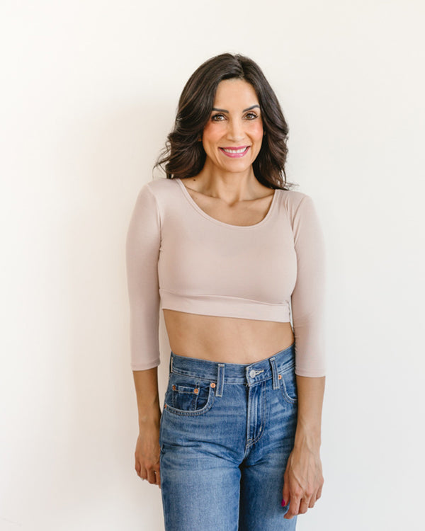 Classic 3/4 Sleeve Halftee Neutral – HALFTEE Layering Fashions